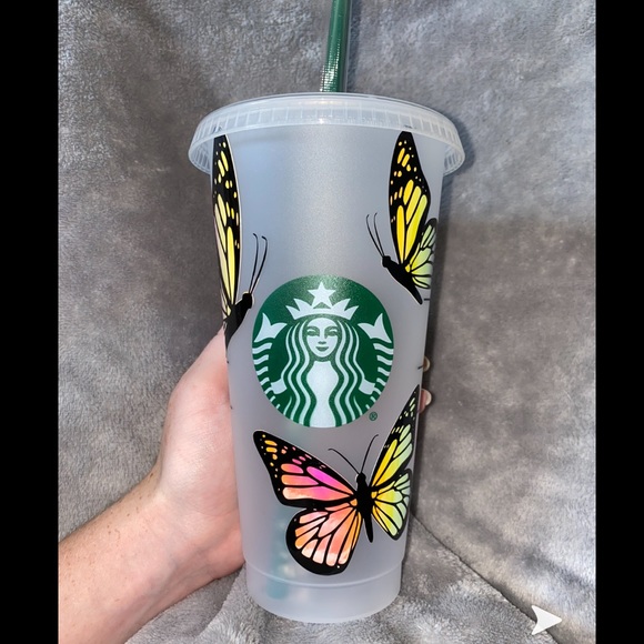 Starbucks | Dining | Starbucks Butterfly Cold Cup | Poshmark